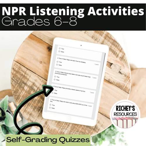 Listening Comprehension NPR Unit Volume 1 Digital and Print | TpT