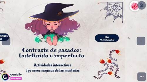 Contraste de pasados: Actividades interactivas-Los seres mágicos de las ...