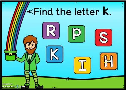 Boom Cards™ St. Patrick's Day Uppercase Match by Leigh's Library