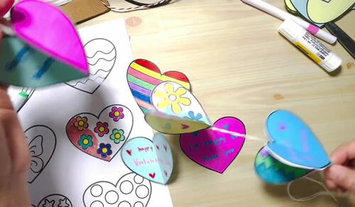 Valentine's Day Craft Activities | Valentines Day Writing, color by ...