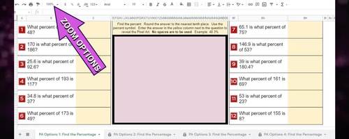 PIXEL ART: Find the Percentage (Given Parts & Wholes) DISTANCE LEARNING
