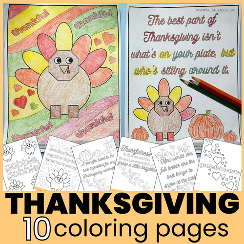 Thanksgiving Coloring Pages November Bulletin Board Activities Grateful ...