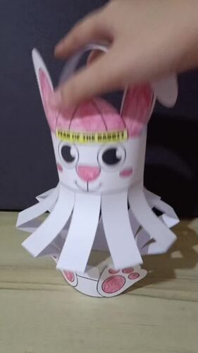 Chinese New Year Lantern Year of Rabbit Lunar 2023 Craft Wind Sock ...