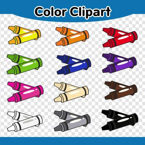 Color Clipart, Color icon, element for print, card, sticker, artwork ...