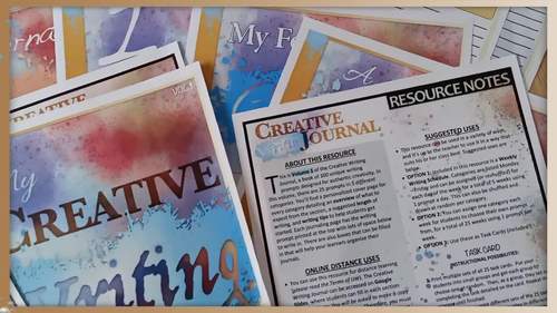 Creative Writing Prompts BUNDLE for ESL, ELL - Journaling Prompts & Pages