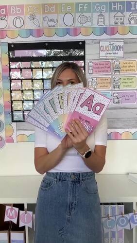 Alphabet Affirmation Posters "You Are" Affirmations | Spotty Pastel ...