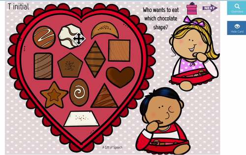 Valentine's Day NO PREP Articulation Early Developing Sounds Box of ...