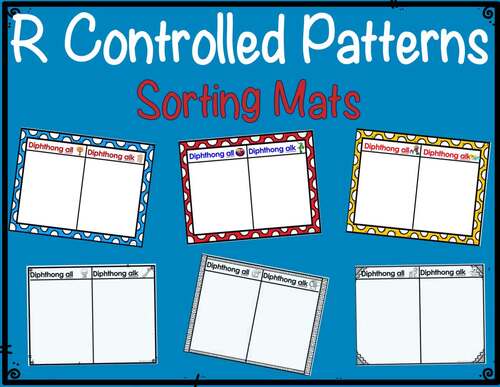 Diphthong Patterns Picture Sort & Worksheets by The Teaching Scene by ...