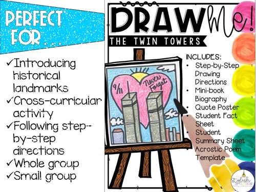 Draw Me! The Twin Towers Directed Drawing (Patriot Day) | TPT