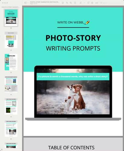 Photo-Story Narrative Writing Prompts by Write On Webb | TPT