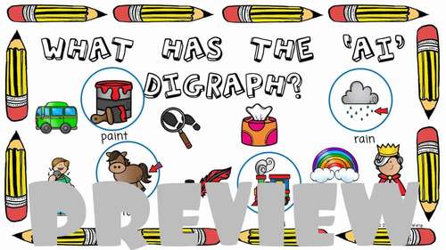 Vowel Digraph AI Worksheets, game and PPT Slides by Miss YCWang | TPT