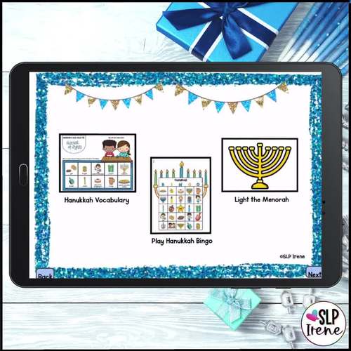 Hanukkah Activities for Speech Language Therapy | Printables and Boom Cards