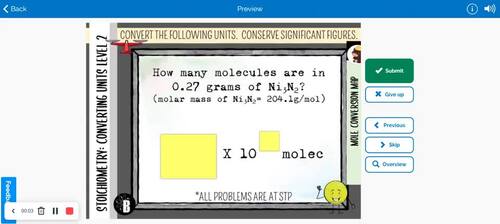 Chemistry BOOM™ Cards: Mole Conversions and Stoichiometry Level 2