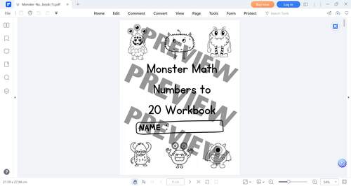 Kindergarten End of Year Review Numbers to 20 Packet Summer Math Worksheets