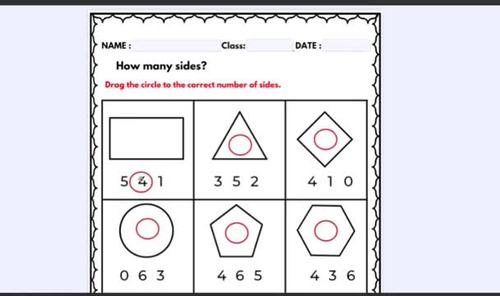 2D Shapes for Preschool, Pre-K, and Kindergarten by Dev Teaching