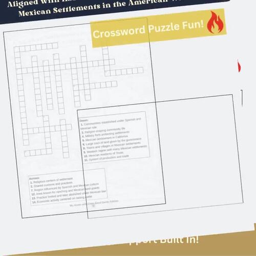 Mexican Settlements & Cultural Traditions • Puzzle Pack — HSS 8.8.5