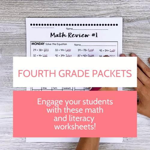 5th Grade Distance Learning Packet: At Home Learning Activities Week #1