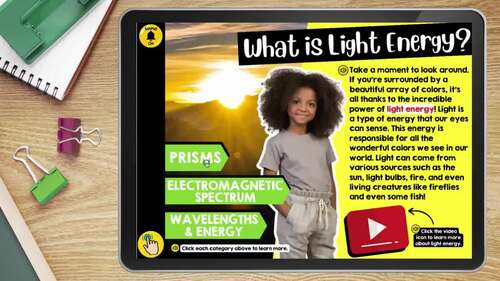 LIGHT ENERGY Reflection Refraction Vision and Light Waves SPECTRUM ...