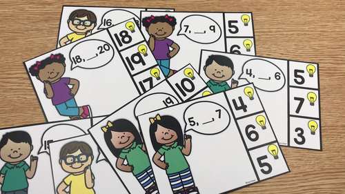 Missing Numbers Clip It by Tara West - Little Minds at Work | TPT