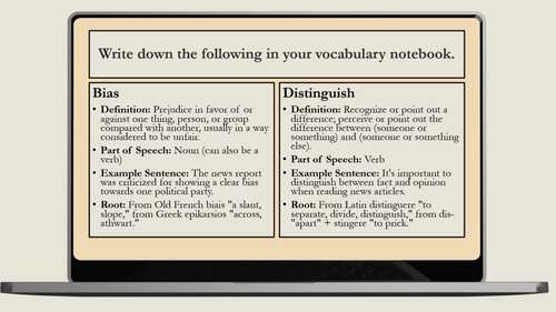 Vocab Foundations 2: 8 Weeks No Prep Daily Bell Ringers, Root Words ...