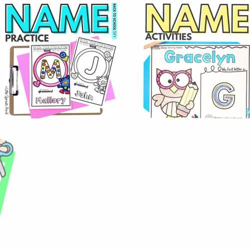 Editable Name Tracing Worksheets Bundle | Preschool Name Writing Practice