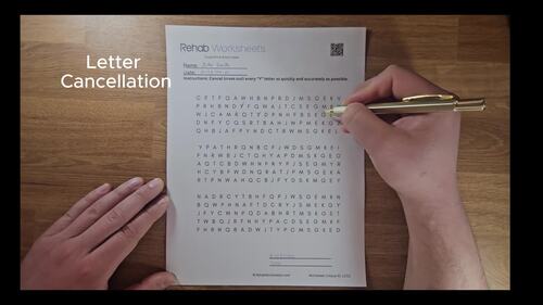 Letter Cancellation Task (30 Worksheets) - Attention & Visual Scanning