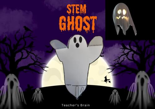 Halloween STEM Challenge – Spinning Ghost and Scarecrow Activity Fall ...