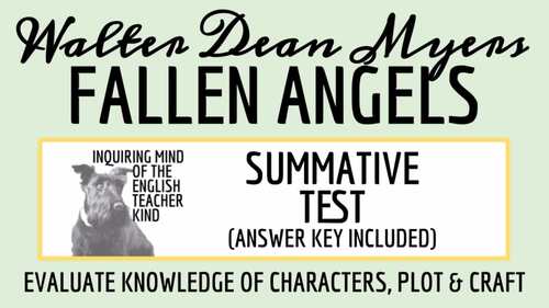 Fallen Angels by Walter Dean Myers Test and Answer Key with a Study Guide