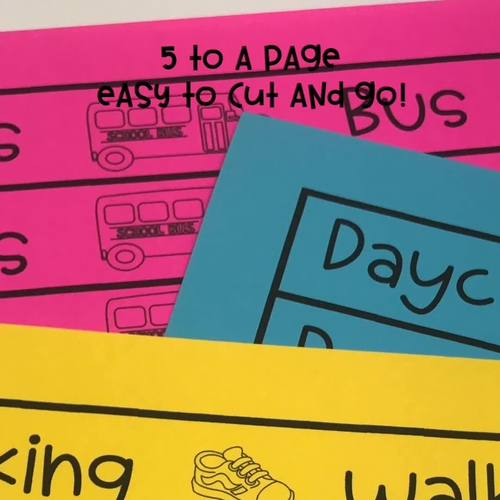 Dismissal Backpack Tags | Easy Dismissal EDITABLE | Back to School