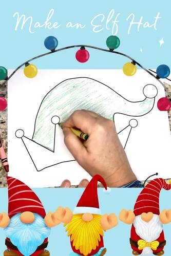 Elf Hat Template | Headband Craft with Writing | TpT