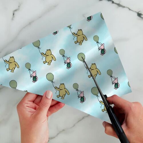 Winnie the Pooh Piglet Seamless Digital Paper Pattern Balloons Sage Green