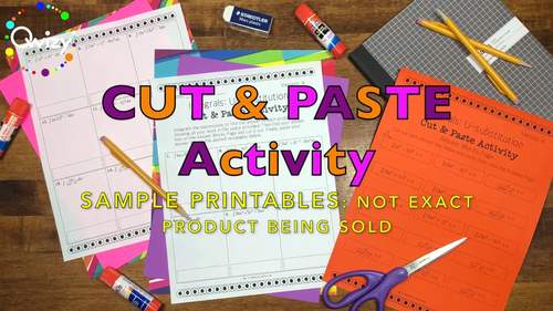 Calculus: Linear Motion - Derivatives Math Cut & Paste Activity by Qwizy