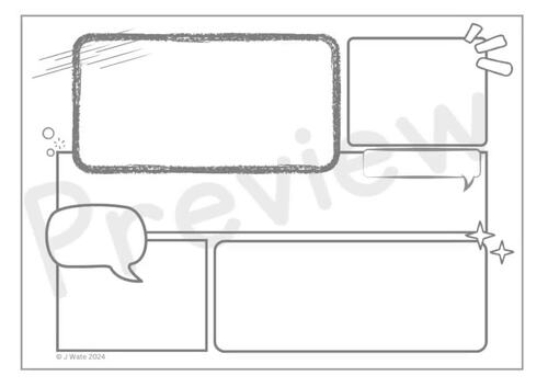 Teacher Comic Book Writing Activity Templates for Back to School & End ...