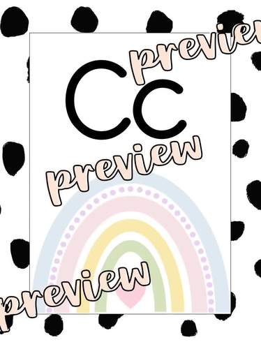 Dalmatian Boho Rainbow Alphabet and Number Posters by Anh Huynh | TPT