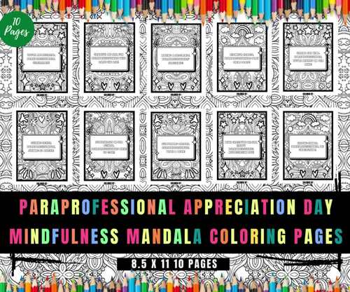 Paraprofessional Appreciation Day, Door Decorations Saying Coloring Pages
