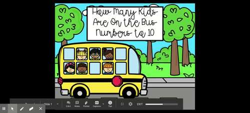 How Many Kids on the School Bus - Numbers to 10 l Google Slides Self ...
