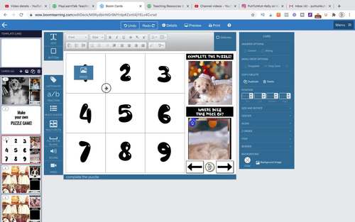 Digital Puzzle Pieces - Moveable Clipart - Christmas Santa Dog by ...