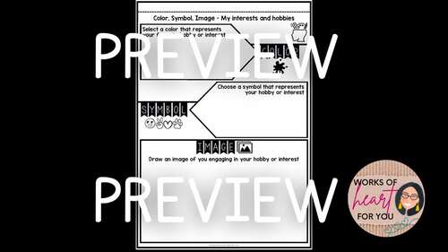 Back to School ICE BREAKER - Visible Thinking Routine - Color, Symbol ...