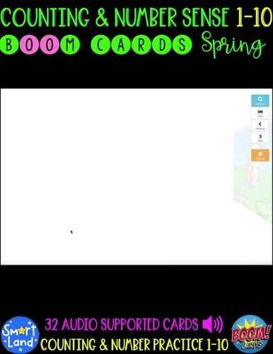 Counting and Number Sense 1-10 digital cards | Spring by Smart Land ...