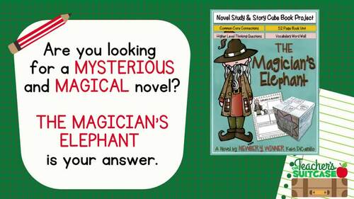 The Magician's Elephant {Novel Study, Story Cube, & Word Wall} - PRINT ...