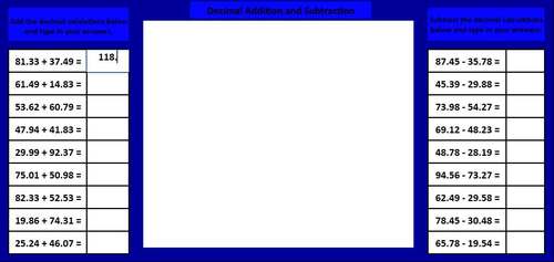 Bundle (5) Mystery Digital Pixel Art NO PREP Mixed Decimal Calculations