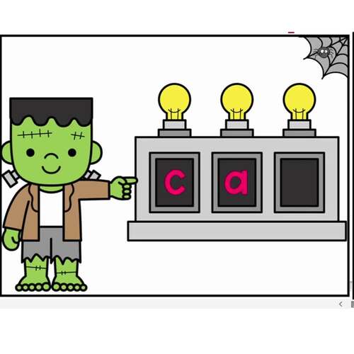 CVC Successive Blending Slides Halloween CVC Blending BUNDLE | TPT