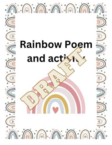 Rainbow Poem and Activities by The Hippie Teacher 77 | TPT