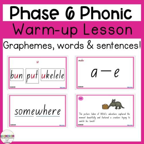 Letters and Sounds Phase 6 Phonic Warm-up Lesson PowerPoint by ...