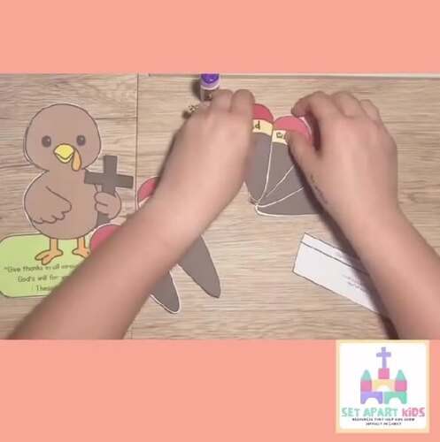 Thankful Turkey Thanksgiving Craft | Fall Kid Christian Activity ...