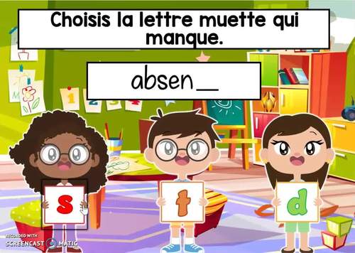 La lettre muette Boom Cards by Madame Soleil | TPT