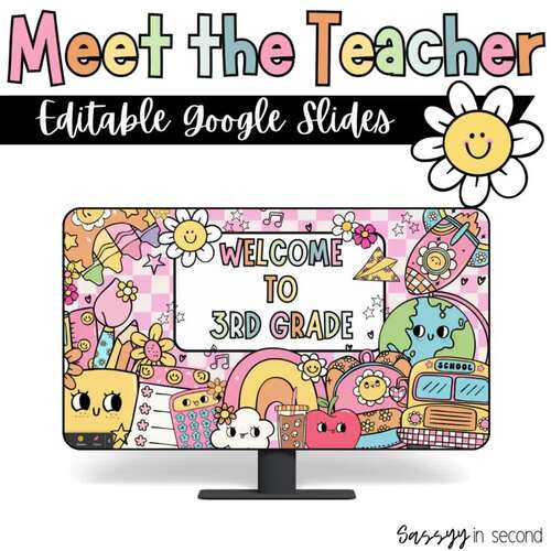 Back to School Digital Meet the Teacher Editable Google Slides | TPT