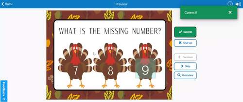 Counting On Thanksgiving Turkey Boom Cards Numbers 1-20 by The Creative ...