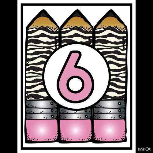 Zebra-Themed Classroom Math Poster Bundle – Back-to-School for Kindergarten