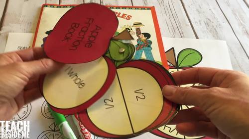 Apple Math with Fractions by Karyn- Teach Beside Me | TPT